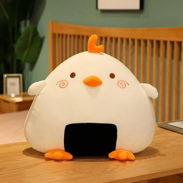 Super Lovely Rice Ball Shape Chicken&Duck Plush Pillow Toy Soft Stuffed ...
