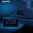 Sharp LED Digital Alarm Clock with Nightlight, 6 Colors, Jumbo Numbers ...