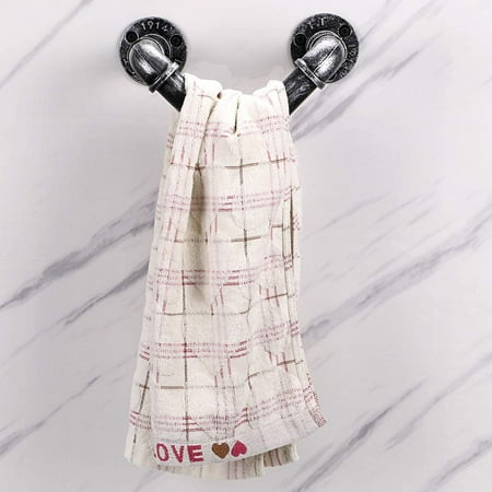 Vintage In ustrial Pipe Triangle Towel Hanger Hol er Wall Mounte Retro ...