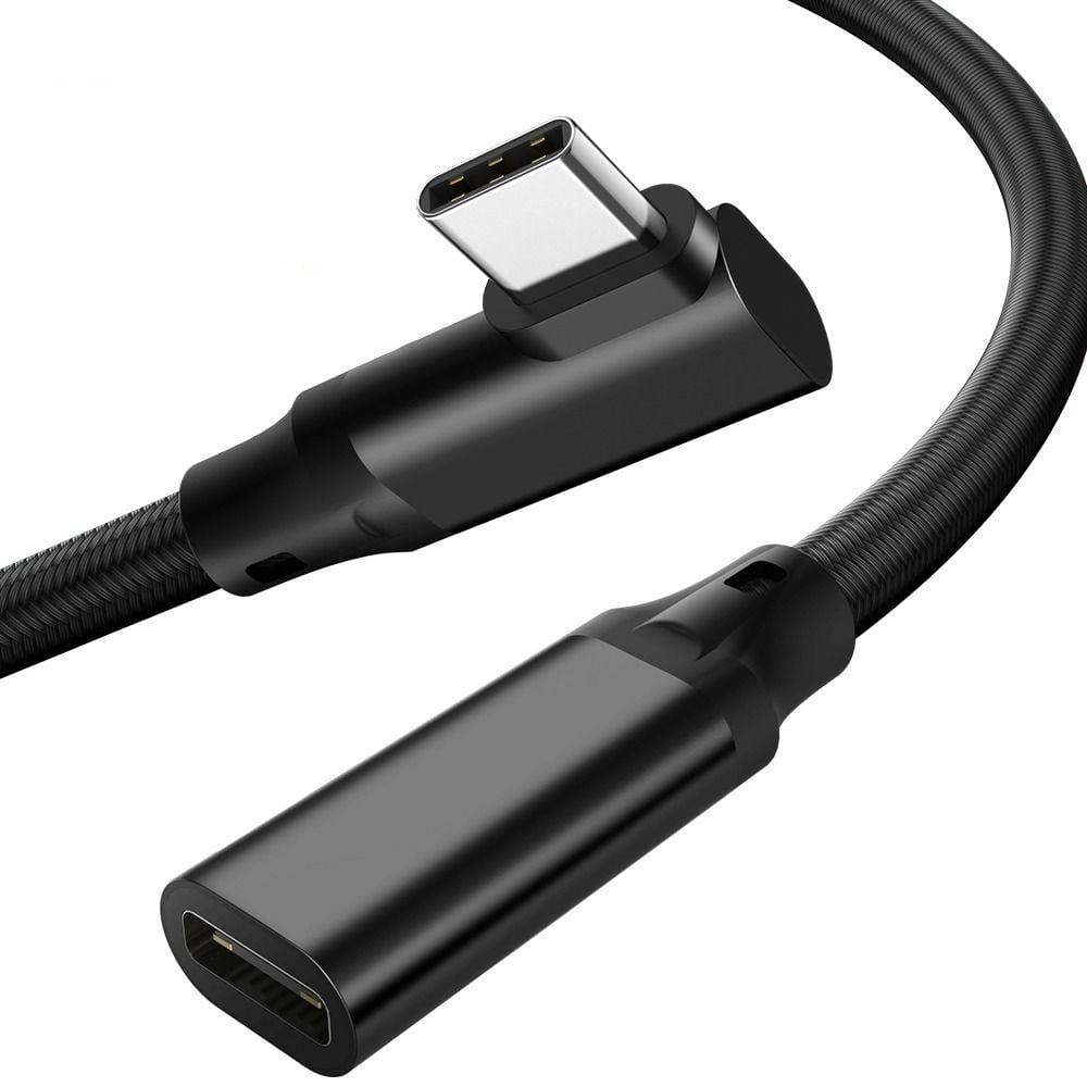 Laptop Tablet Elbow 90 Degree Male to Female 10Gbps Type-C Extension ...