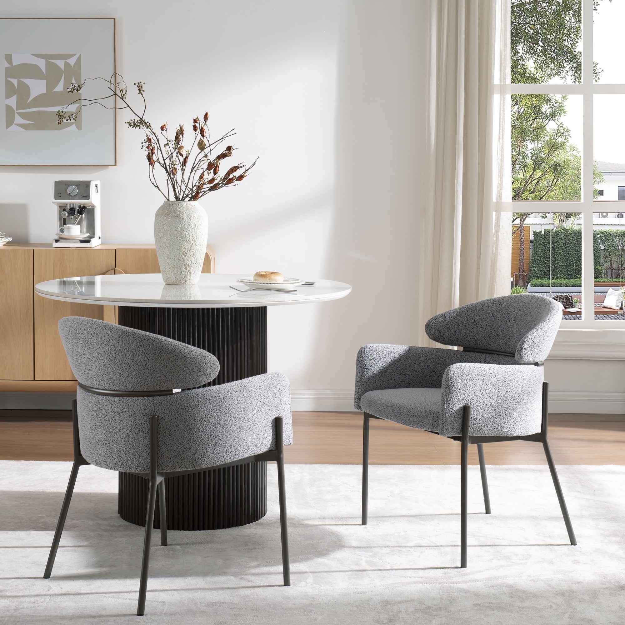 Click here for Noble House Modern Upholstered Fabric Dining Chair... prices