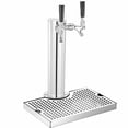 Dual Tap Kegerator Tower Kit, Stainless Steel Beer Tower - D System ...