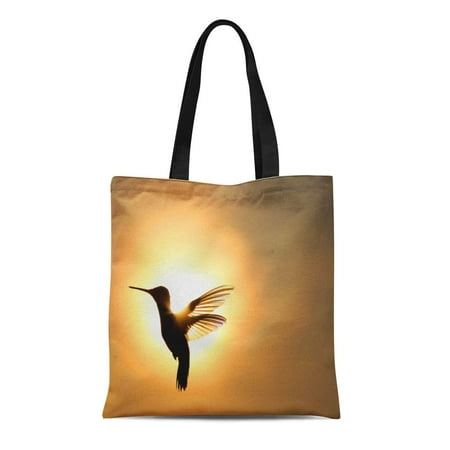 HATIART Canvas Tote Bag Rainbow Hummer Setting Sun Photograph of Ruby ...