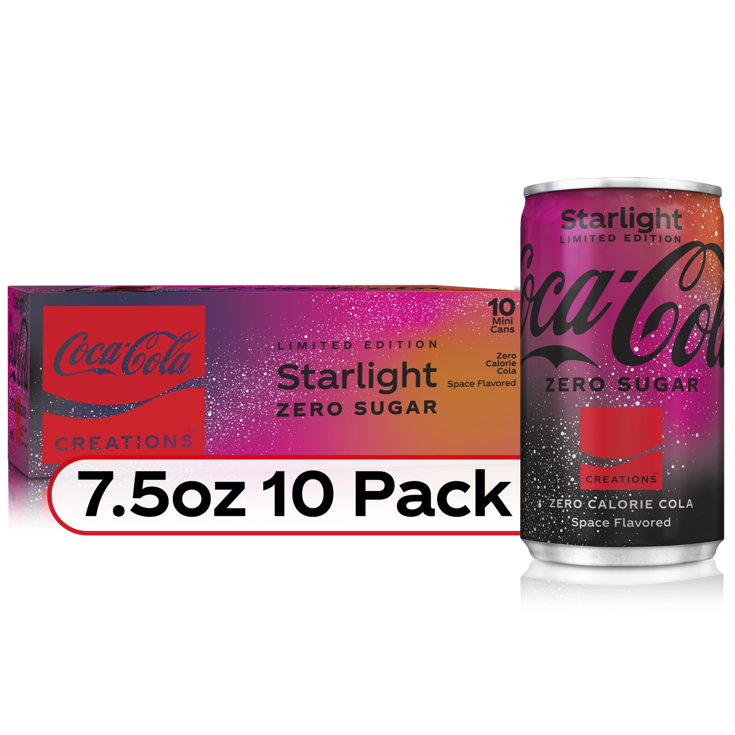 Coca-Cola Zero Sugar Starlight Fridge Pack Cans, 7.5 fl oz, 10 Pack ...