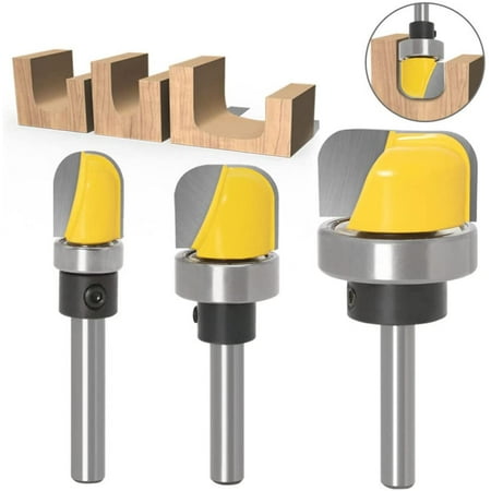 SICED Round Bottom Router Bit 6mm Nose Router Bit Woodworking Milling ...