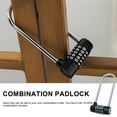 Ziyofinn 2 Pack 5-Digit Combination Padlock for Locker Door Bike Black ...