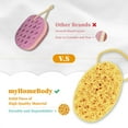 MyHomeBody Premium Bath Sponge, Oval Faux Sea Sponge, Lather Texture ...