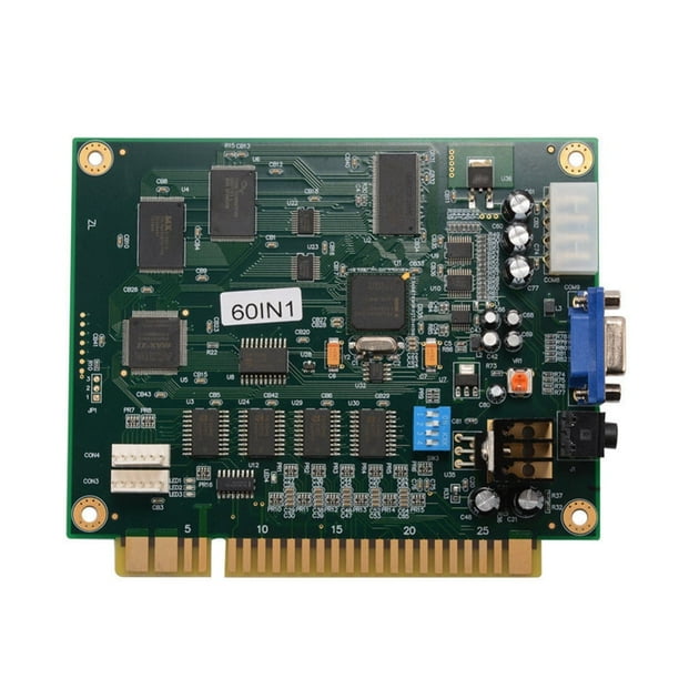 60 In 1 Classical Video Game Board CGA/VGA Output PCB Motherboard for ...