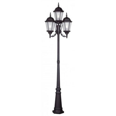Livex Lighting Oxford 4 Light Outdoor 4 Head Post - Walmart.com