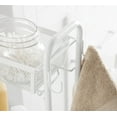 Mainstays Slim 3-Shelf Rolling Bathroom Organization Cart with 2 Hooks ...