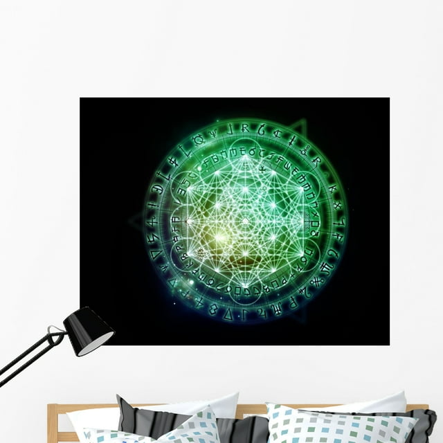Evolving Sacred Geometry Wall Mural Decal Sticker, Wallmonkeys Peel ...