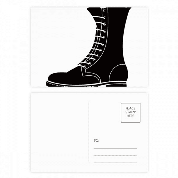 De los hombres de negro botas altas silueta patron Set cumpleaños ...