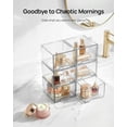 Black Small Stackable Storage Drawers, Cologne Organizer for Men ...
