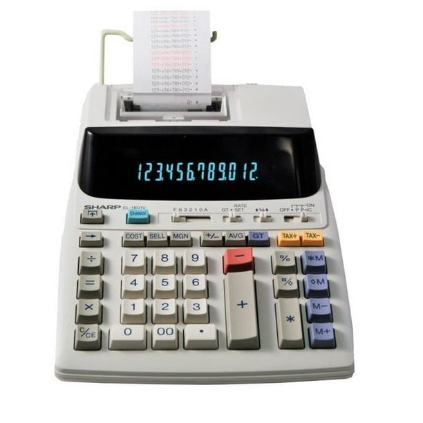 Sharp Sharp EL-1801V Ink Printing Calculator, 12 digit - Walmart.com Sharp Sharp EL-1801V Ink Printing Calculator, 12 digit - Walmart.com