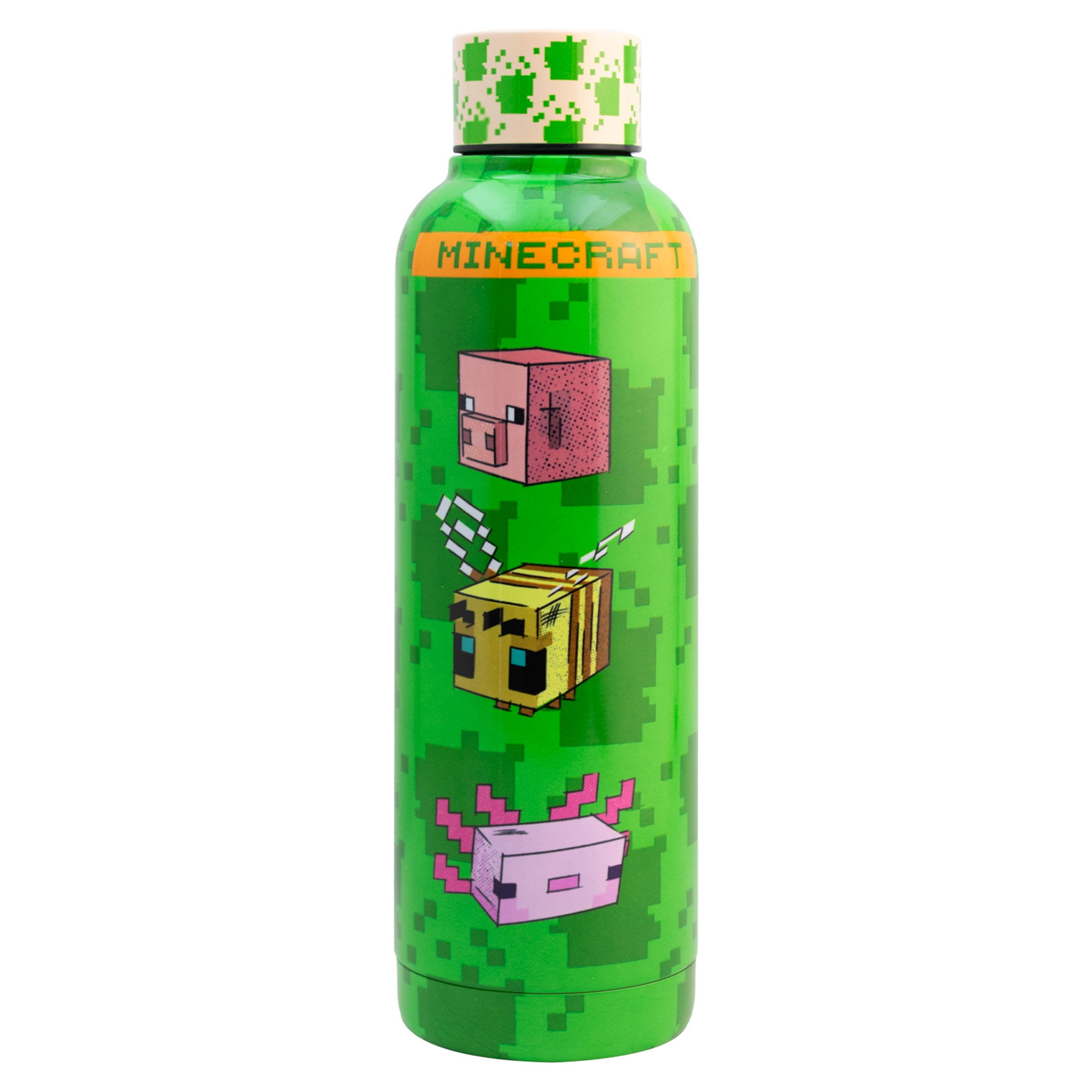 Termo Acero Inoxidable Doble Pared, Diseño Minecraft, Botella ...