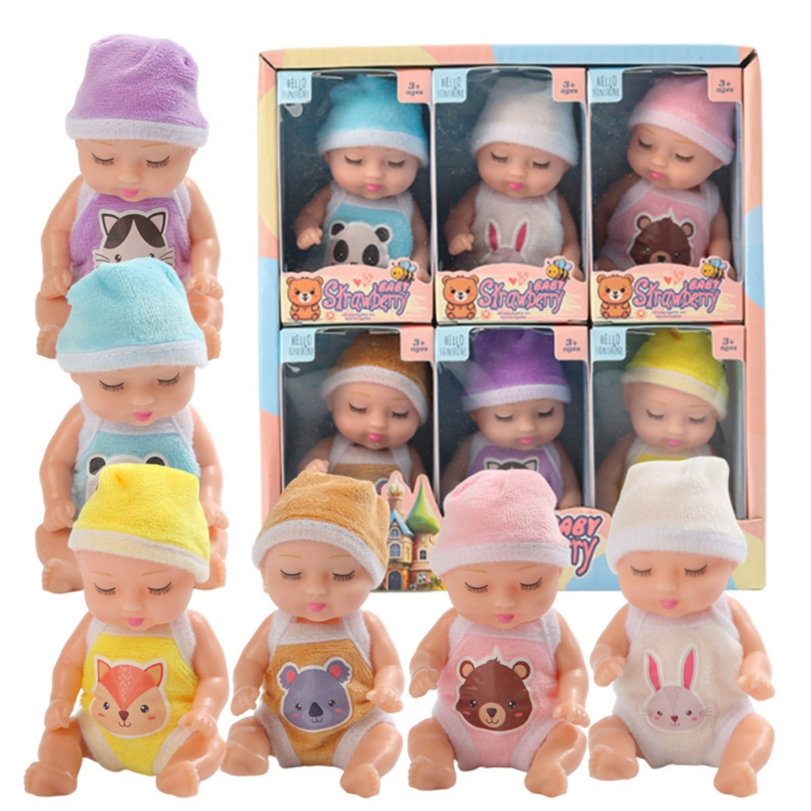 Click here for Lisbinx 3 Inch Realistic Baby Dolls Soft Vinyl Dol... prices
