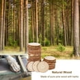 30 Pieces 2.4"-2.8" Natural Wooden Slices, Unfinished Wood Circles with ...