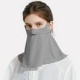 UPF 50+ Unisex Breathable Cooling Face Cover, Sun UV Protection Earloop ...