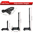 Foldable Hand Truck, 110 lbs Load Capacity, Utility Cart with Wheels ...
