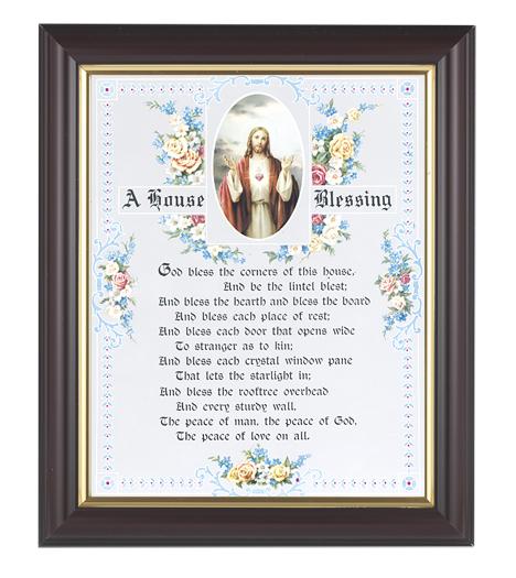 House Blessing Picture Framed Wall Art Decor, Medium, Classic Fluted ...