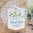Baptism Favor Tags Blue Floral Boy Rounded Set of 24 - Walmart.com