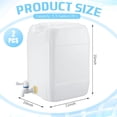 2 Pcs 5.3 Gallon Plastic Dispenser Carboy with Spigot Water Container ...