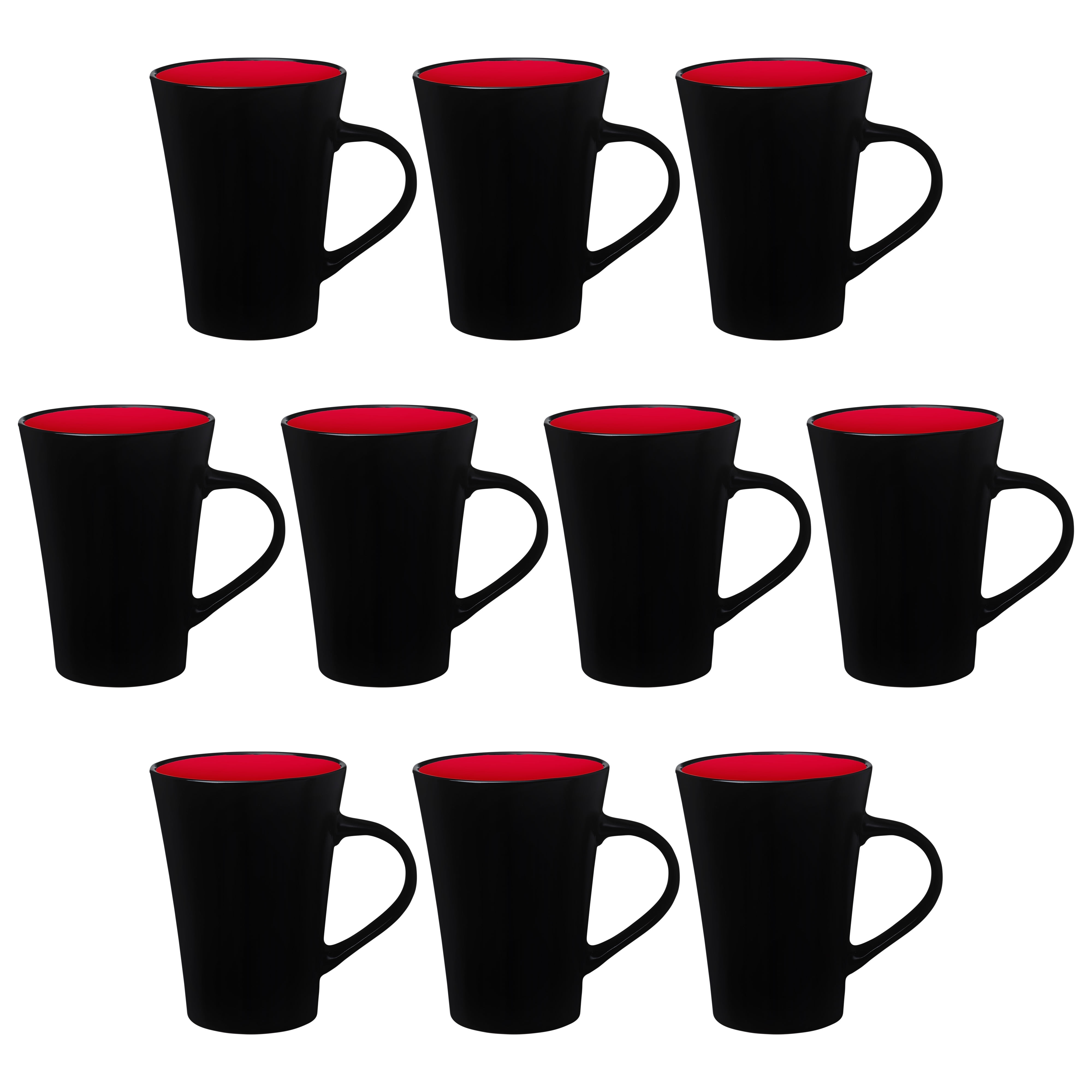 10 Matte Finish Tazo Mugs Set, 10 oz. - Stoneware, Durable, Matte ...