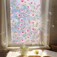 Colorful Flowers Window Rainbow Tinted Window Sun Blocking, Birds f ...