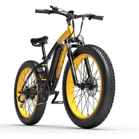 HONE Fat Tire Electric Bike GF600,1000W 48V 13AH 26" Electric Mountain ...