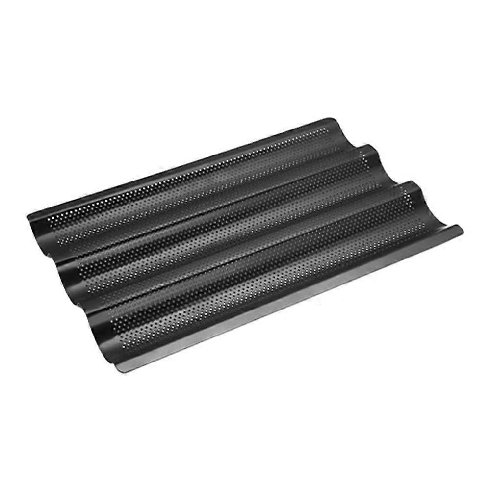Three-Slot Baking Tray Non-Stick Stainless Steel Bread Tray Oven ...