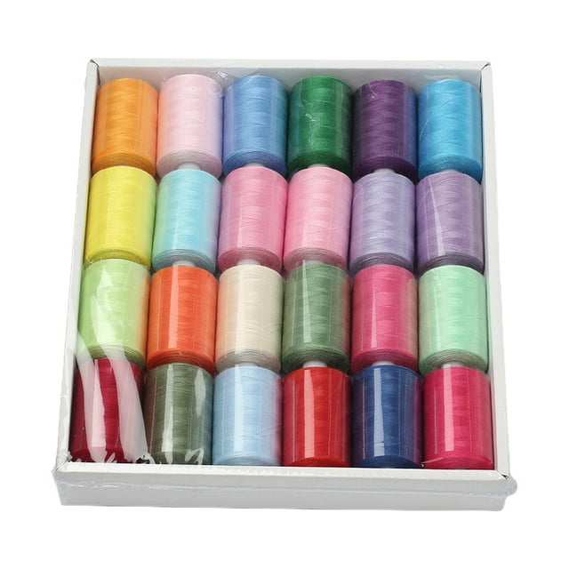 BOOMTB 24 Spools 1000 Yards Sewing Thread High-speed Polyester All ...