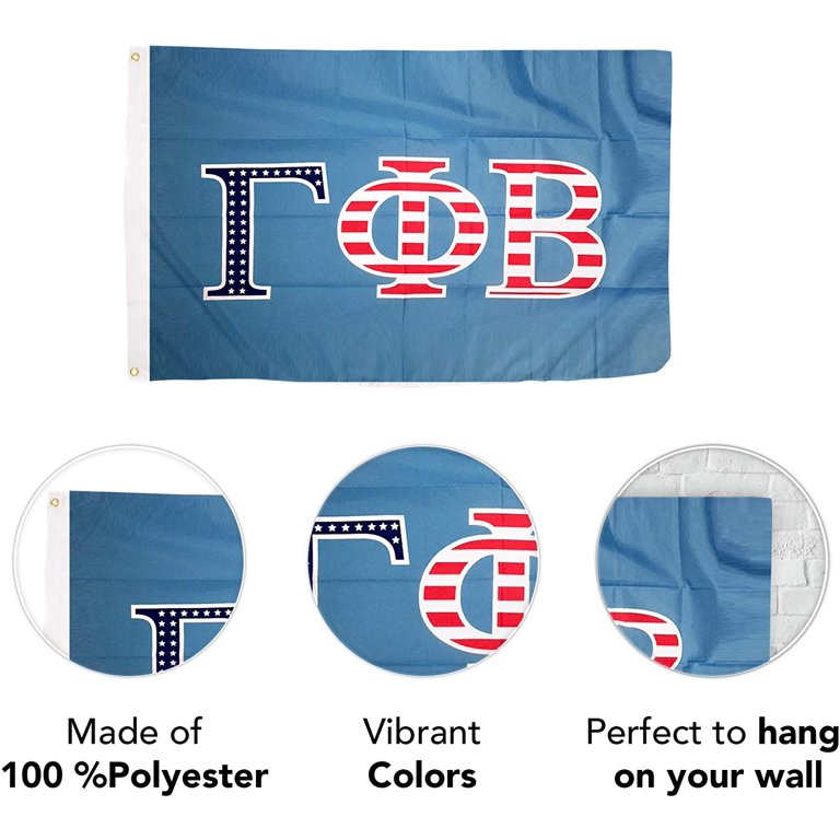 Gamma Phi Beta Letters Blue