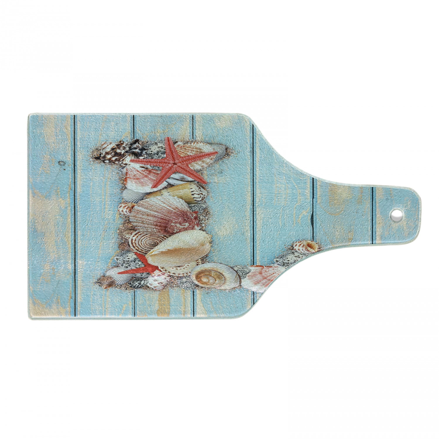 Letter L Cutting Board, Ocean Inspired Theme Alphabet Design Letter L ...