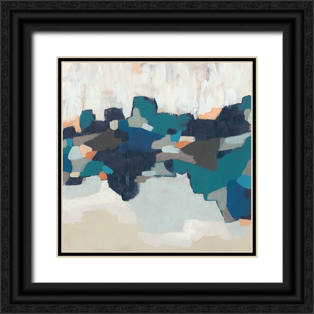 Vess, June Erica 26x26 Black Ornate Wood Framed with Double Matting ...