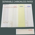 [250 Sheets] 3 Part Carbonless Guest Check Pads - Tan and White ...