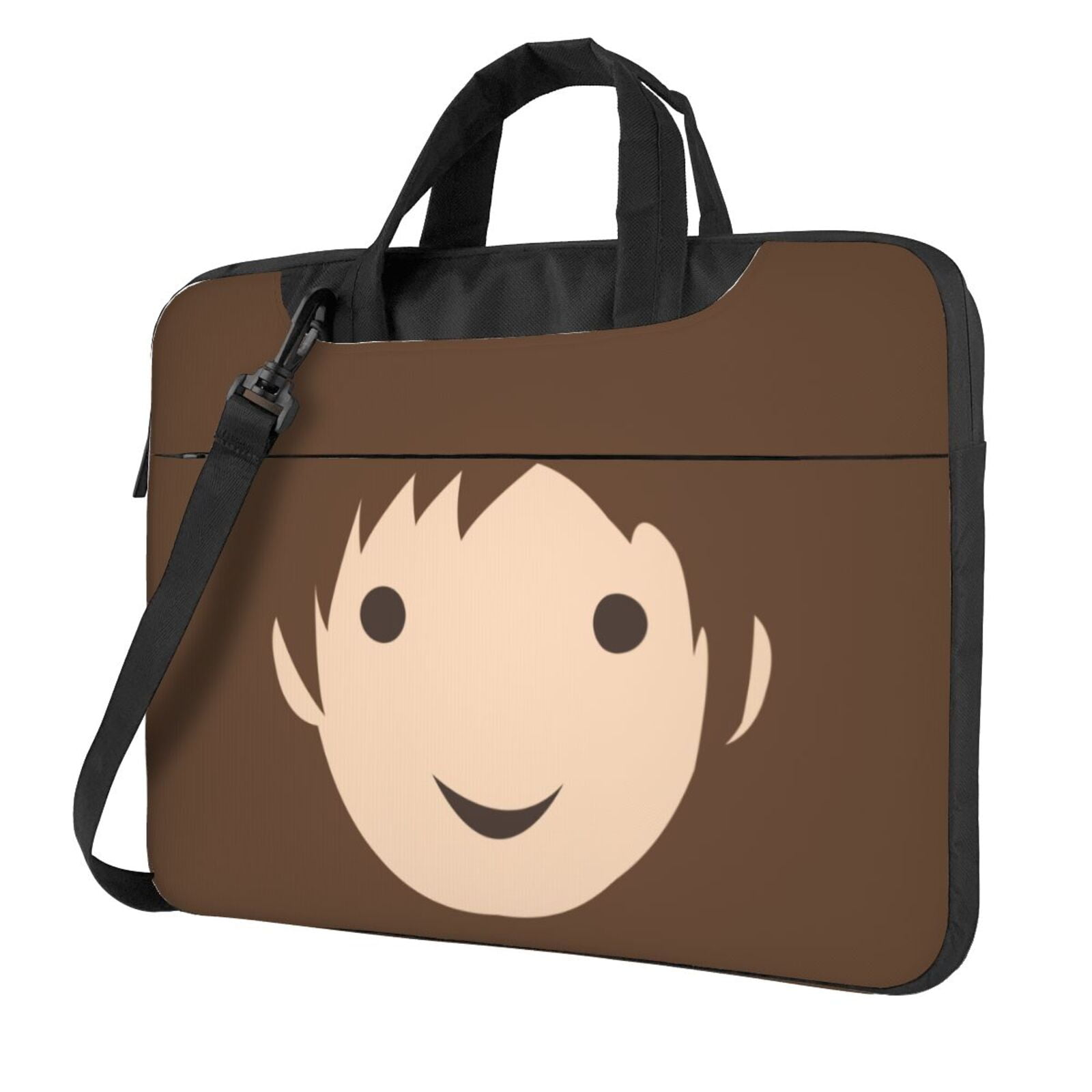 Cartoon Smiling Boy Laptop Bag, 14 inch Laptop or Tablet, Business ...