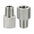 Uxcell 1/4 PT Male to 1/4 PT Female Stainless Steel Pipe Fitting Reducing Hex Bushing - Walmart.com