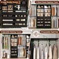 Aheaplus Closet System with Drawers Set of 2, Wood Closet Organizer ...