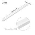2 Pcs 15/32" Thick x 19/32" Width x 13" Long Square 6063 Aluminum Flat ...