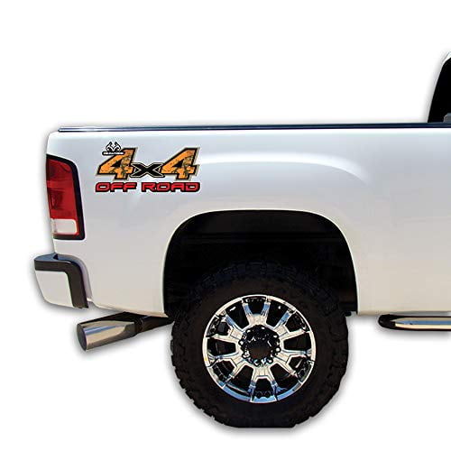 Realtree Camo Graphics Rt 4X4 Xtblz 4X4 Off Road Contour Cut Decal In ...