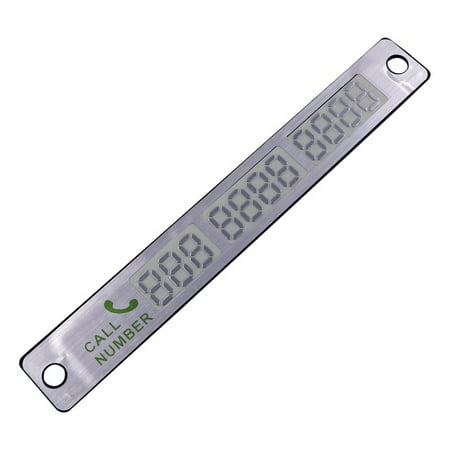 Car Temporary Phone Number Display Card Sticker Windshield Plate ...