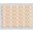 Abstract Tapestry, Tangled Colorful Design with Abstract Floral Leaves ...
