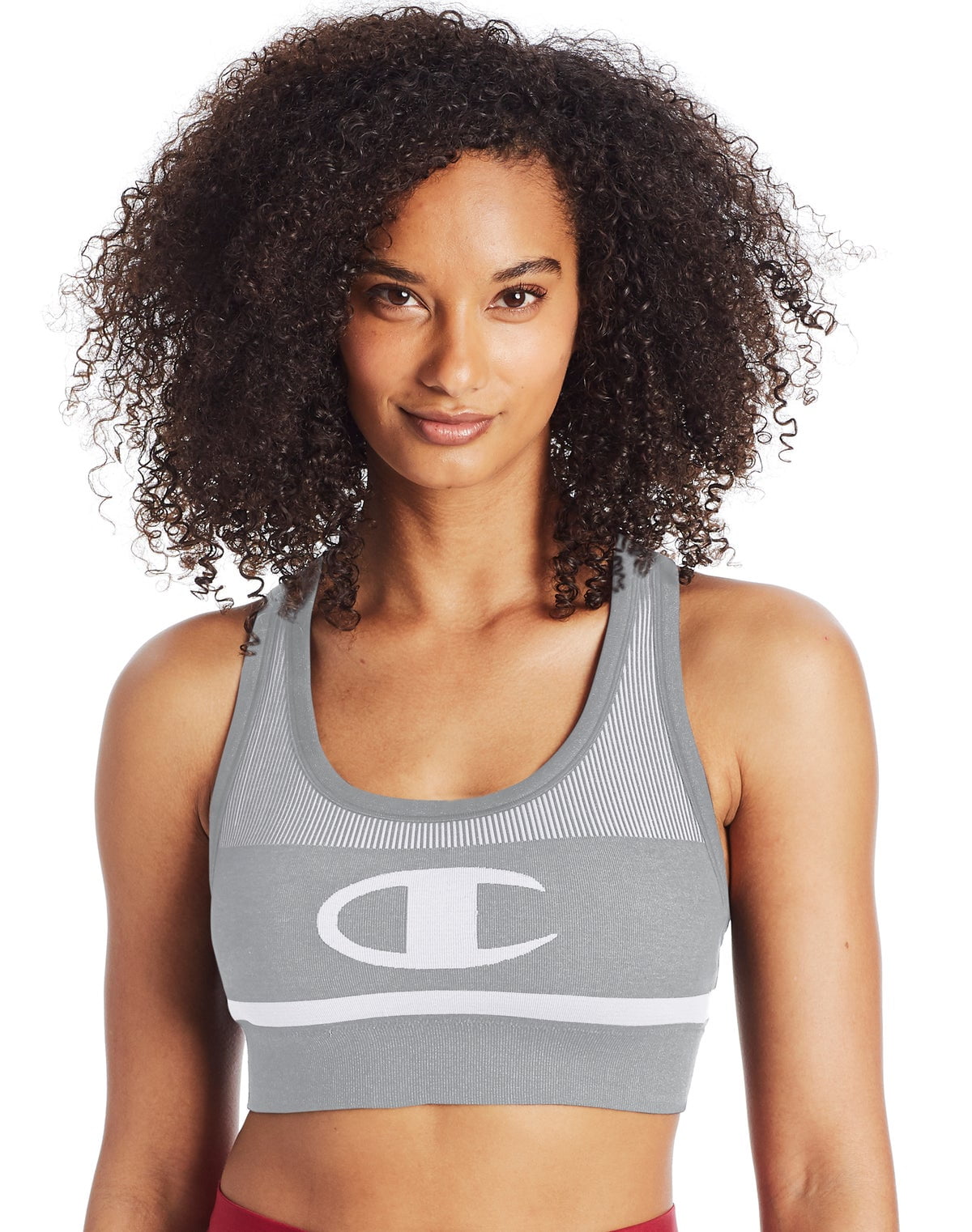 Champion Womens The Sweatshirt Racerback Sports Bra - Walmart.com