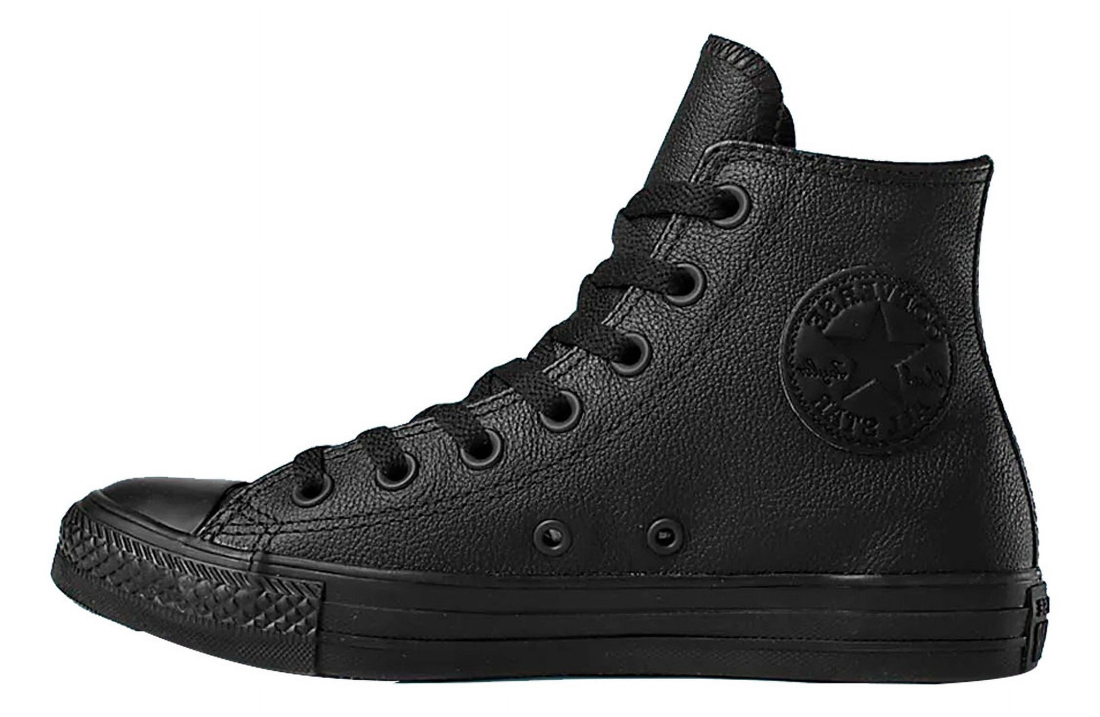 Tenis Converse Chuck Taylor All Star Negros en Bota de Piel 135251C ...