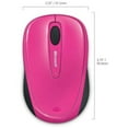 Microsoft Wireless Mobile Mouse 3500, Pink, for Windows and Mac, Long ...