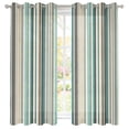 Abstract Pattern Sheer Curtains 45 Inch Long 2 Panels, Colorful Stripes ...
