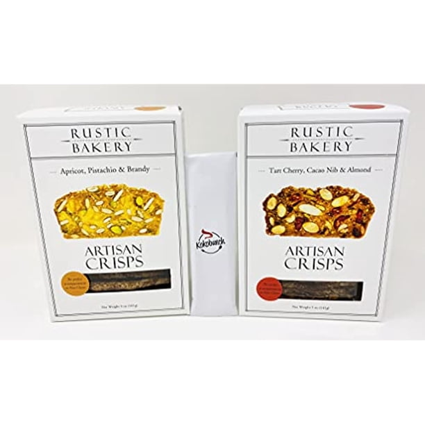 Rustic Bakery Artisan Crisps Variety Bundle | Apricot Pistachio & Brandy , Tart Cherry Cacao Nib ...