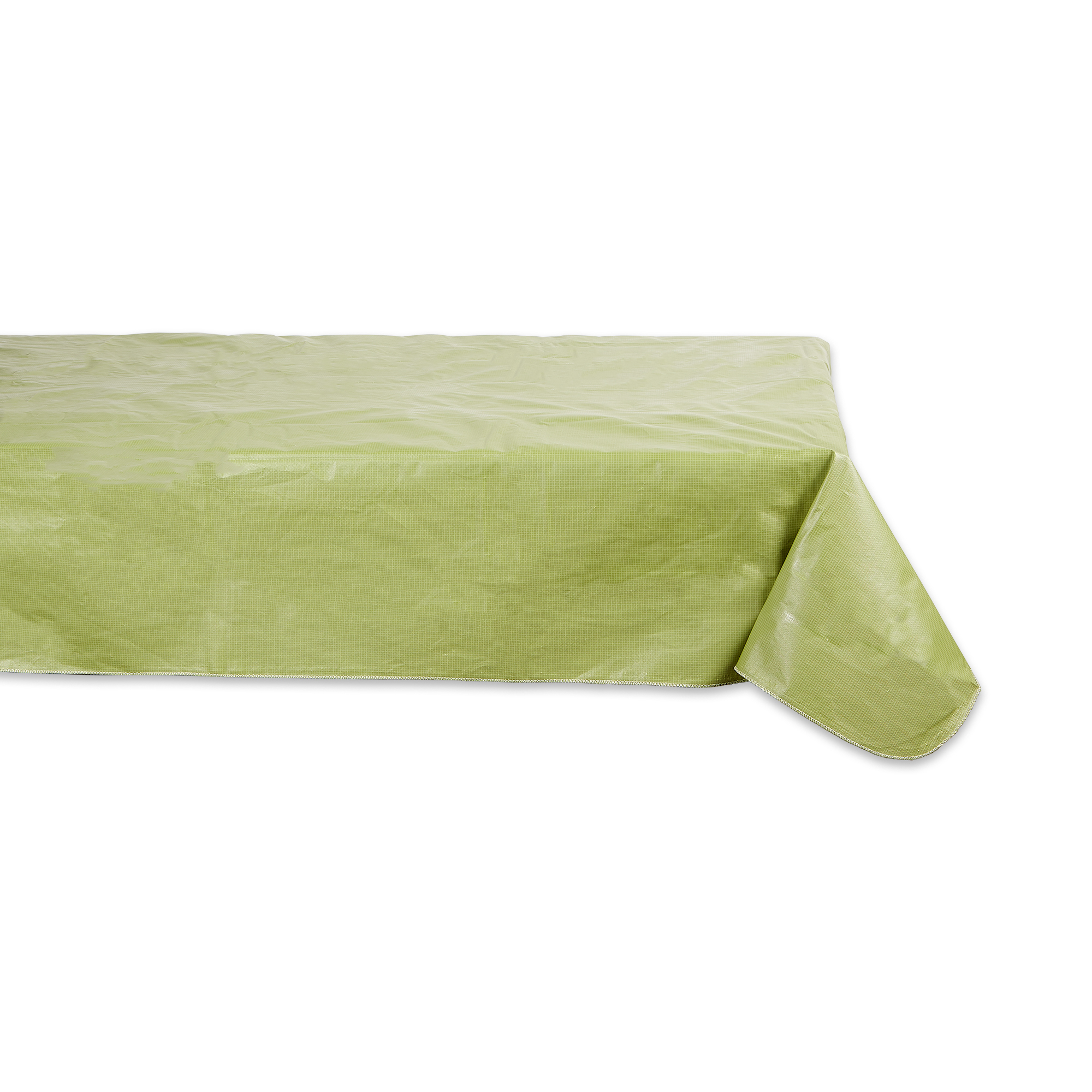 J & M Home Fashions Vinyl Solid Olive Tablecloth - Walmart.com
