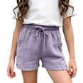 Afdoent Girls Shorts Soft Stretch Cute Print Comfortable Casual Shorts ...