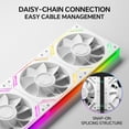 G120Pro Reverse PC Fans White | Daisy Chain Connection | 120mm PWM ...
